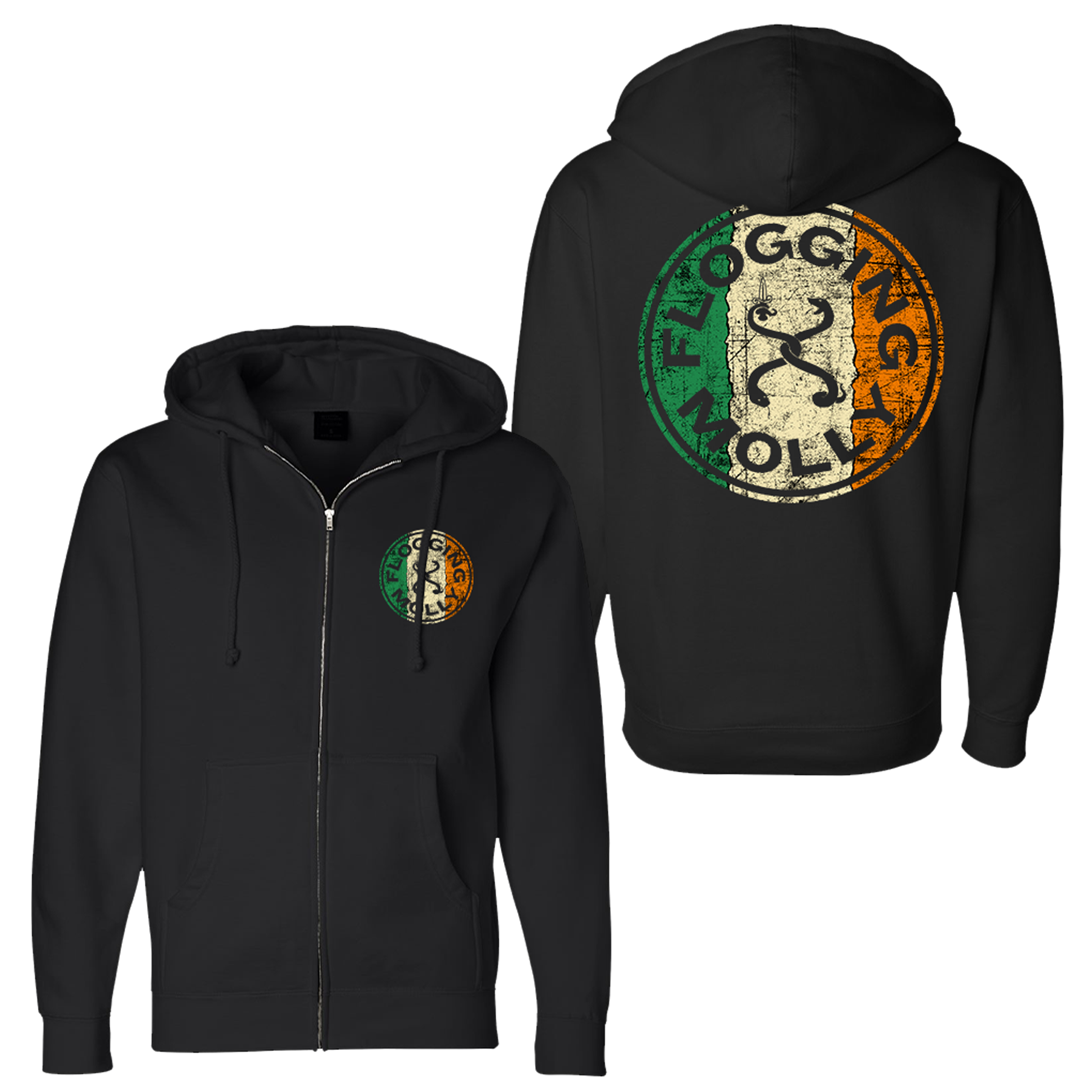 Circle Snakes Flag Hoodie – Flogging Molly